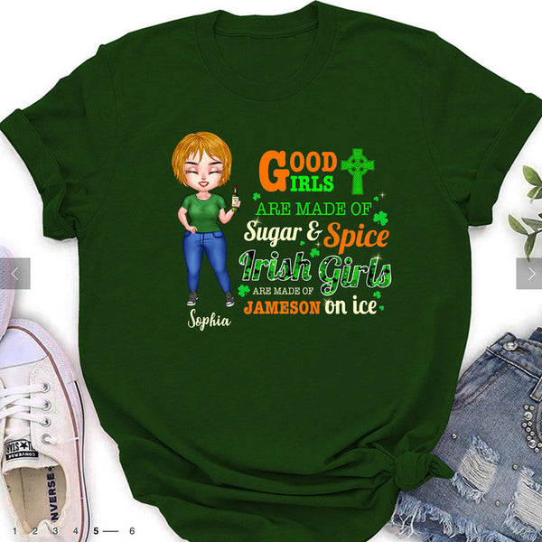 Personalized St Patricks Day Irish Girl Chibi T Shirt Irish Girls Are ...