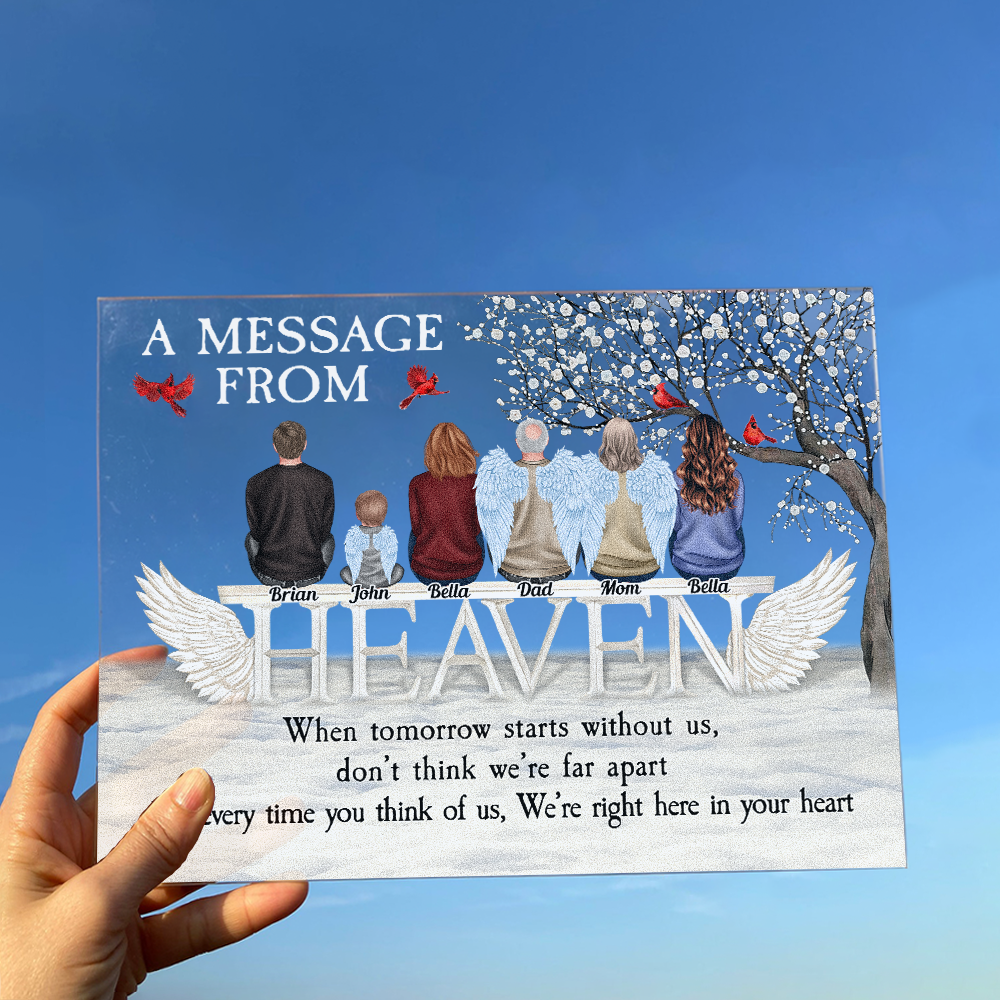 Personalized A Letter From Heaven Acrylic Plaque Memorial Gift ...