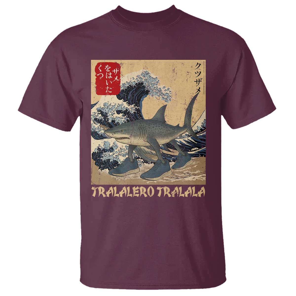 Funny Italian Brainrot Tralalero Tralala Shark T Shirt Japanese Art Gen ...
