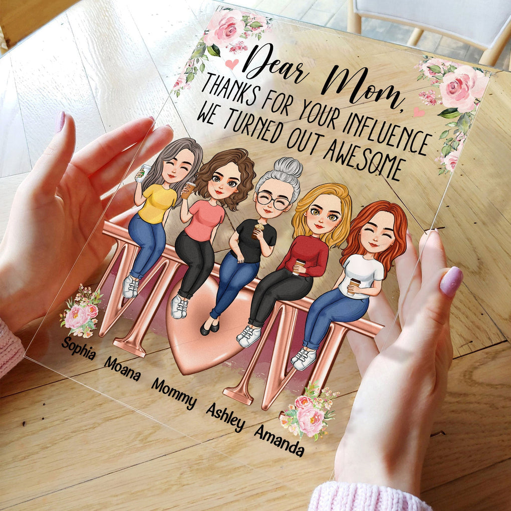 Personalized Thanks For Your Influence Were Awesome Acrylic Plaque CTM