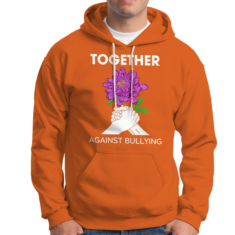 Anti Bullying Hoodie Together Against Bullying Orange TS02