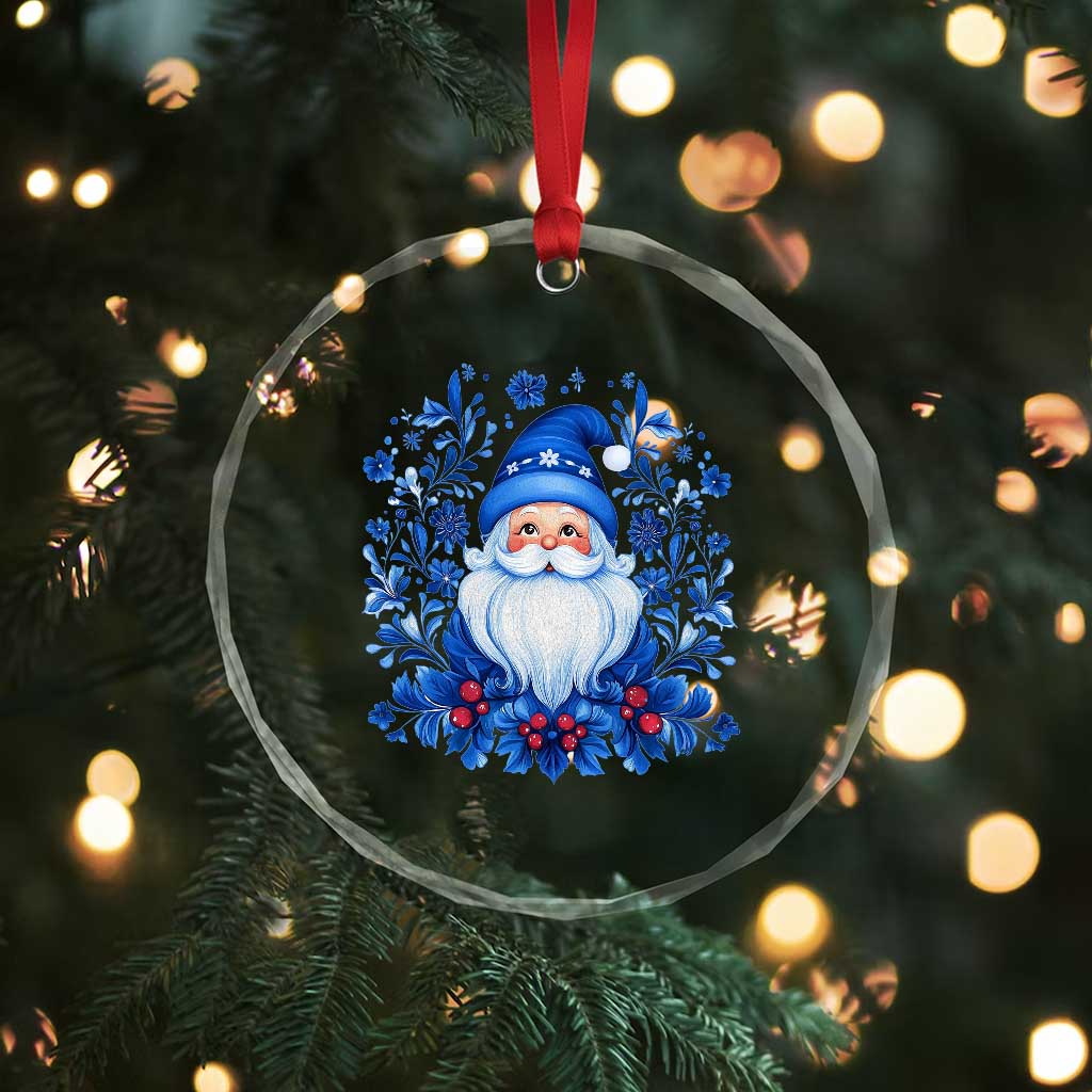 Norwegian Xmas Scandinavian Yule Santa Folk Art Winter Solstice Crystal ...