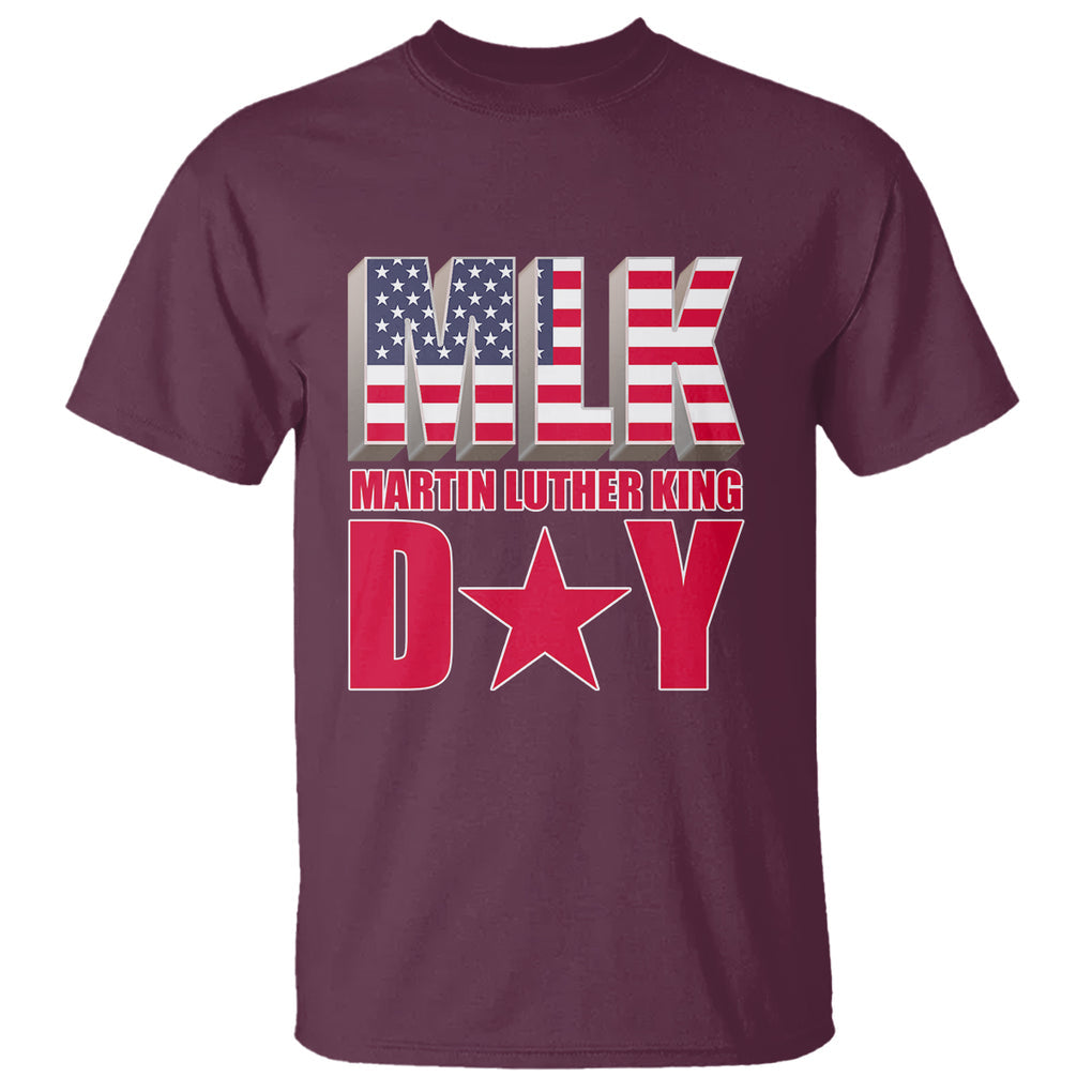 MLK T Shirt Martin Luther King Day Black History Month American Flag ...