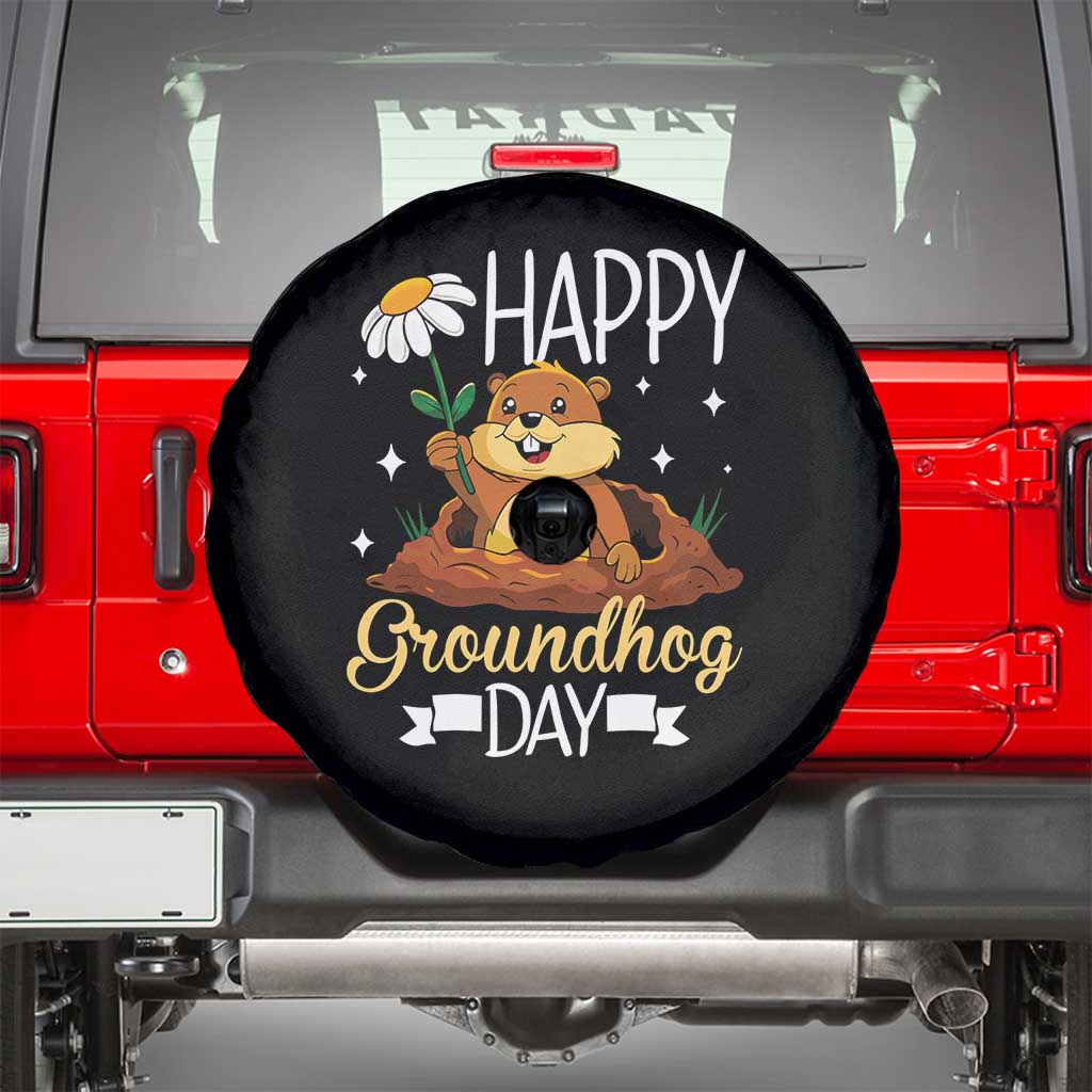 Happy Groundhog Day Spare Tire Cover Punxsutawney Phil Groundhog Lover ...
