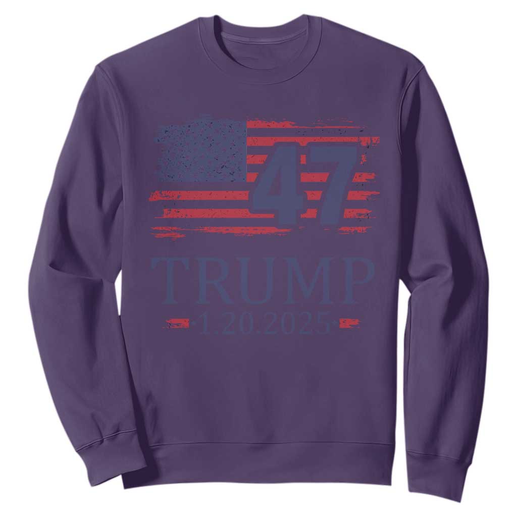 President Trump Inauguration Day 2025 Sweatshirt 47th President January ...