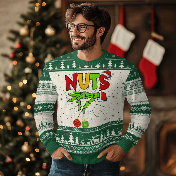 Christmas Couples Ugly Christmas Sweater Chestnuts Xmas Matching Family ...