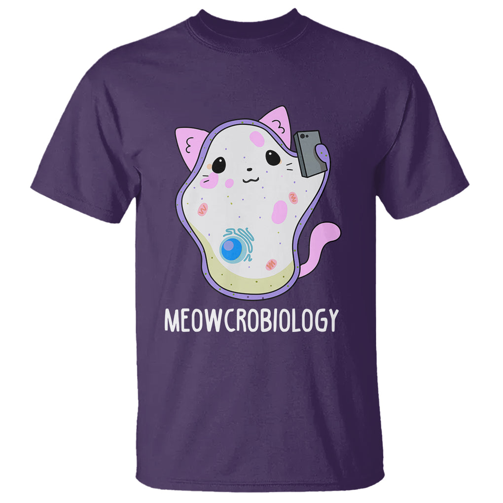 Meowcrobiology Microscopic Cats Science Pet School Biology T Shirt TS09 ...