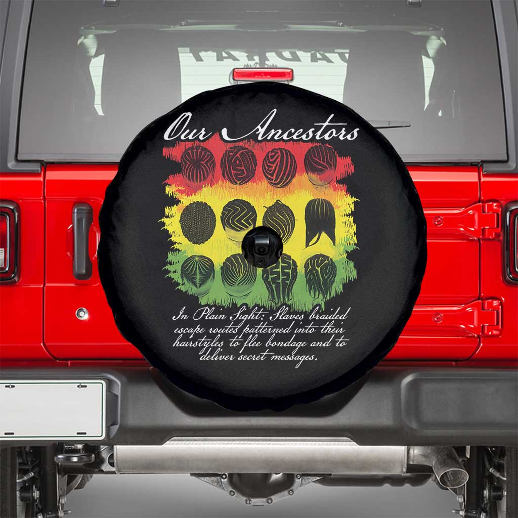 Black History Spare Tire Cover Our Ancestors Escape Routes Braids TS09 ...