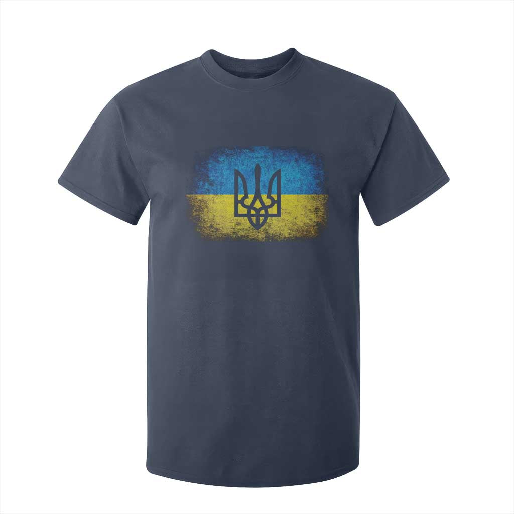 Vintage Ukraine Ukrainian Flag T Shirt For Kid Ukrainians Gifts TS10 ...