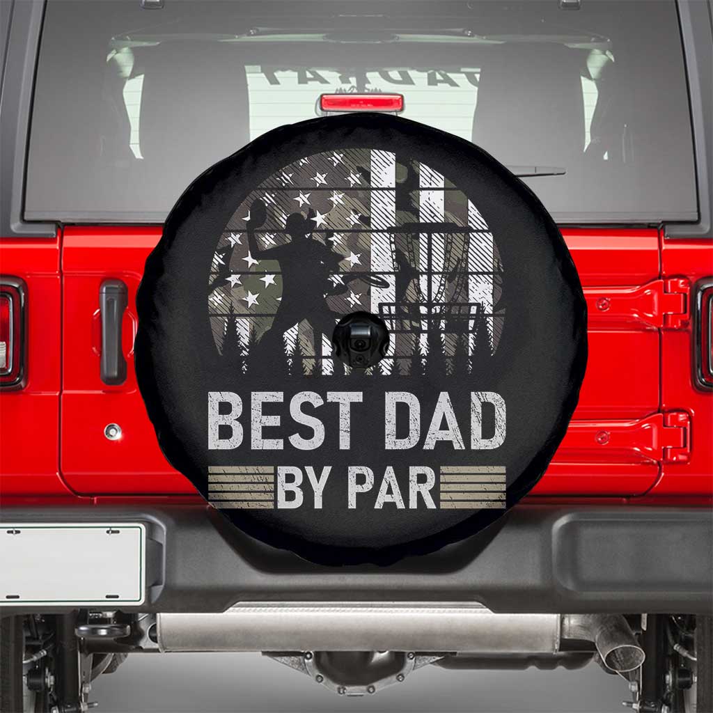 Disc Golf Best Dad By Par Spare Tire Cover Funny Sports Golfer Frisbee ...