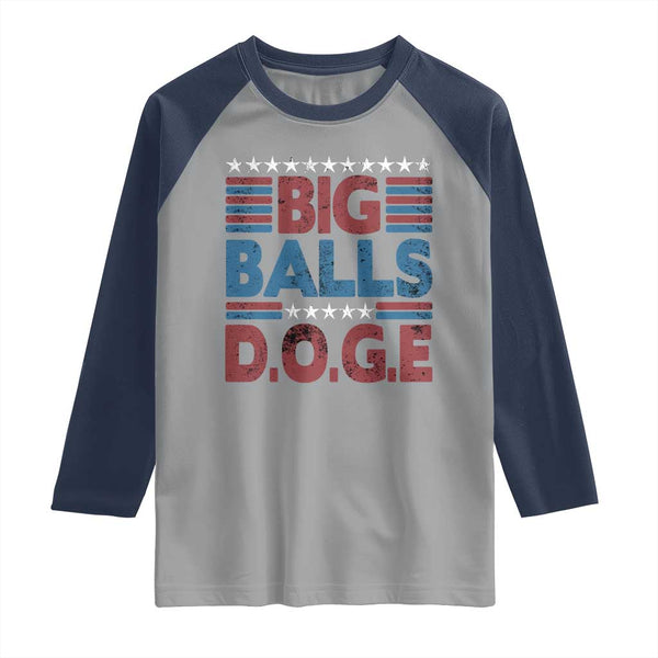 Funny DOGE Big Balls Raglan Shirt Harry Bolz Meme Vintage Stripes TS11