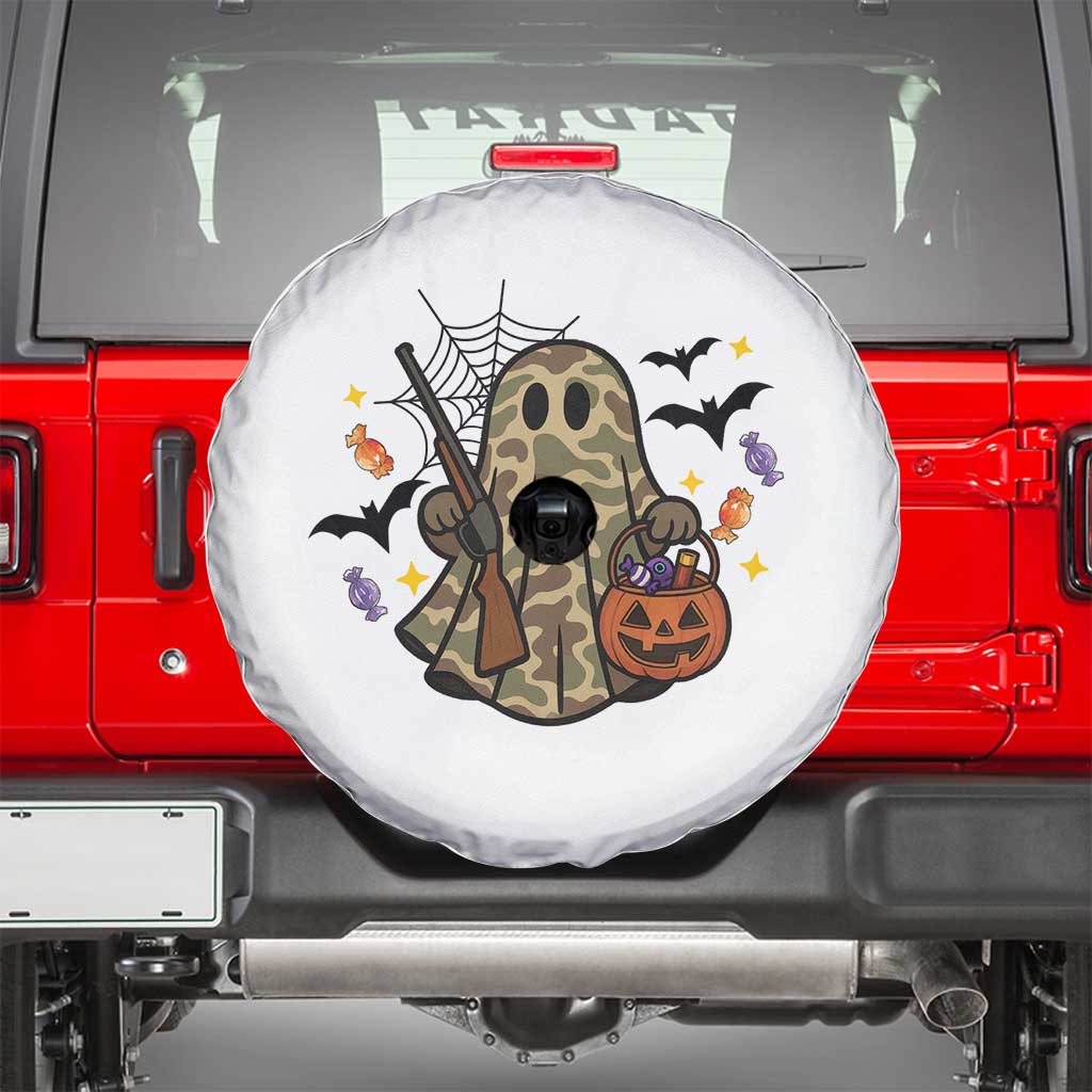 Funny Camo Hunter Halloween Ghost Costume Spare Tire Cover TS12 White ...